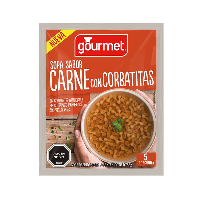 Sopa de Carne con Corbatitas | Gourmet - Gourmet